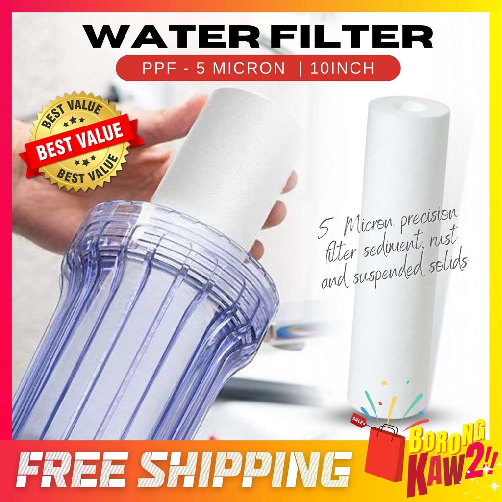 160g PPF-5micron 10" Water Filter Purifier 5 Micron Fiber Filter ...