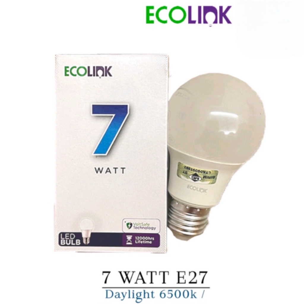 ECOLINK LED BULB E27 3W/5W/7W/9W/11W/13W/14.5W/19W LAMPU LED /MENTOL ...