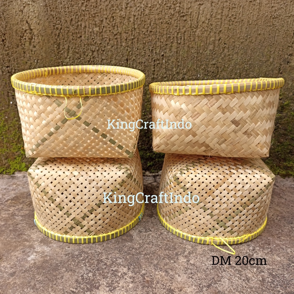 KCI - Woven Bamboo Container Small Bamboo Basket | Shopee Malaysia