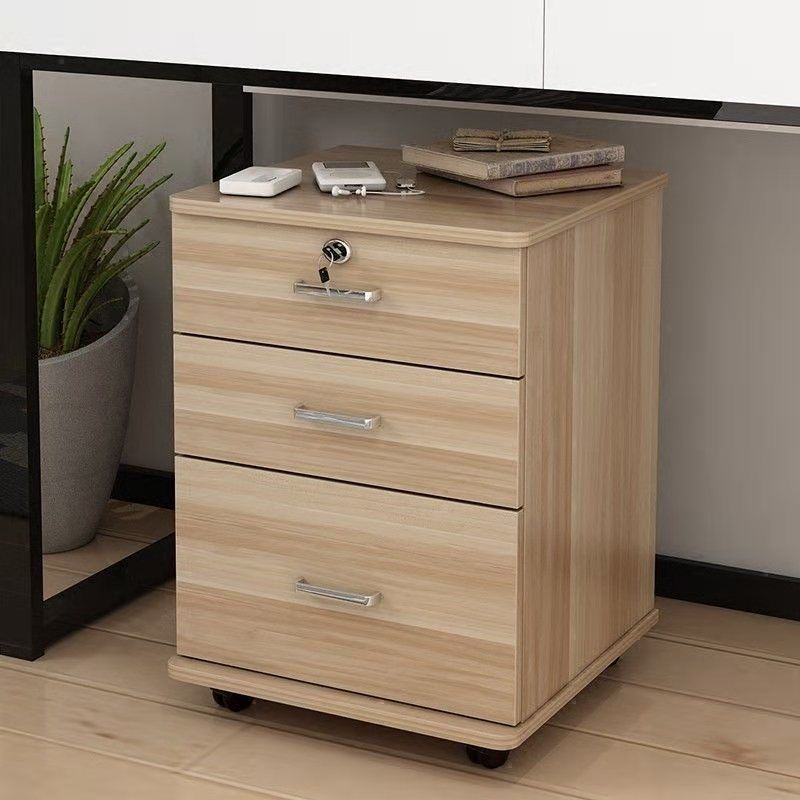 Wooden Office File Cabinet Data Cabinet under Desk Mobile Short Cabinet ...
