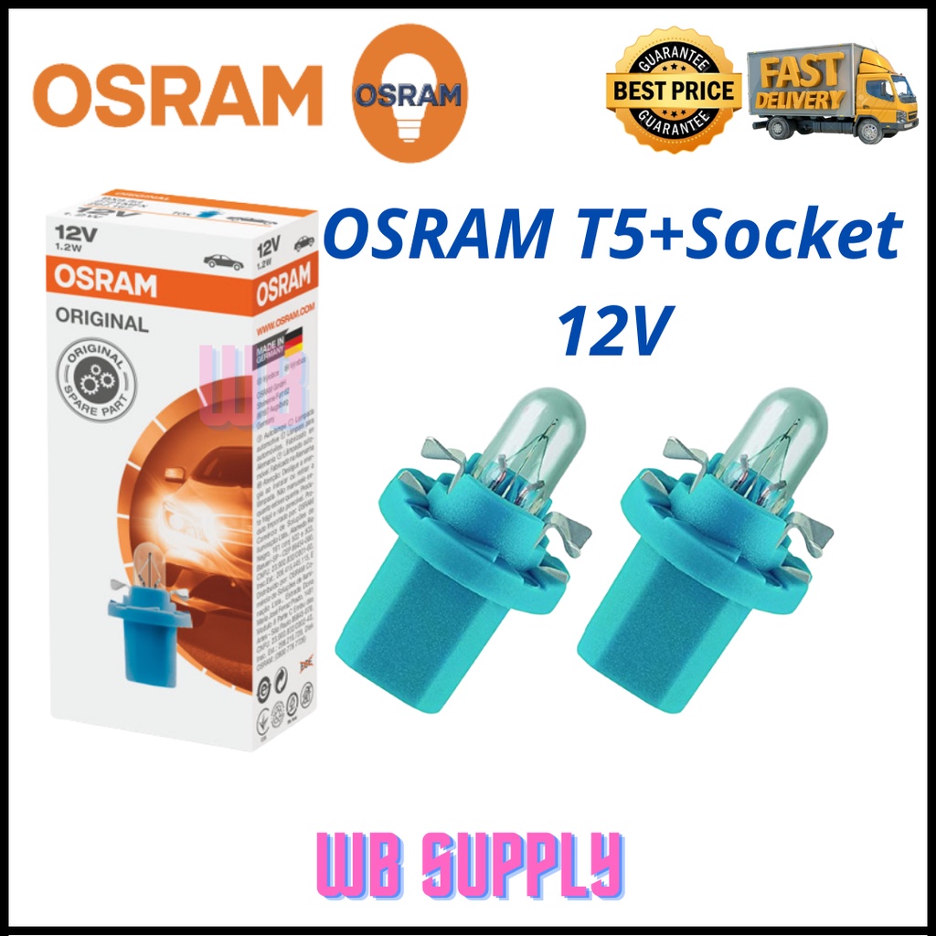 【Osram】T5 SOCKET 2721MFX 1.2w 100% Original Halogen Meter Panel Bulb ...
