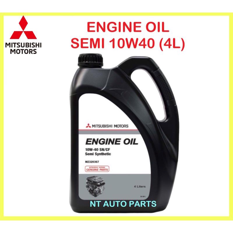 Mitsubishi 10W40 4L Semi Synthetic Engine Oil 4L | Shopee Malaysia