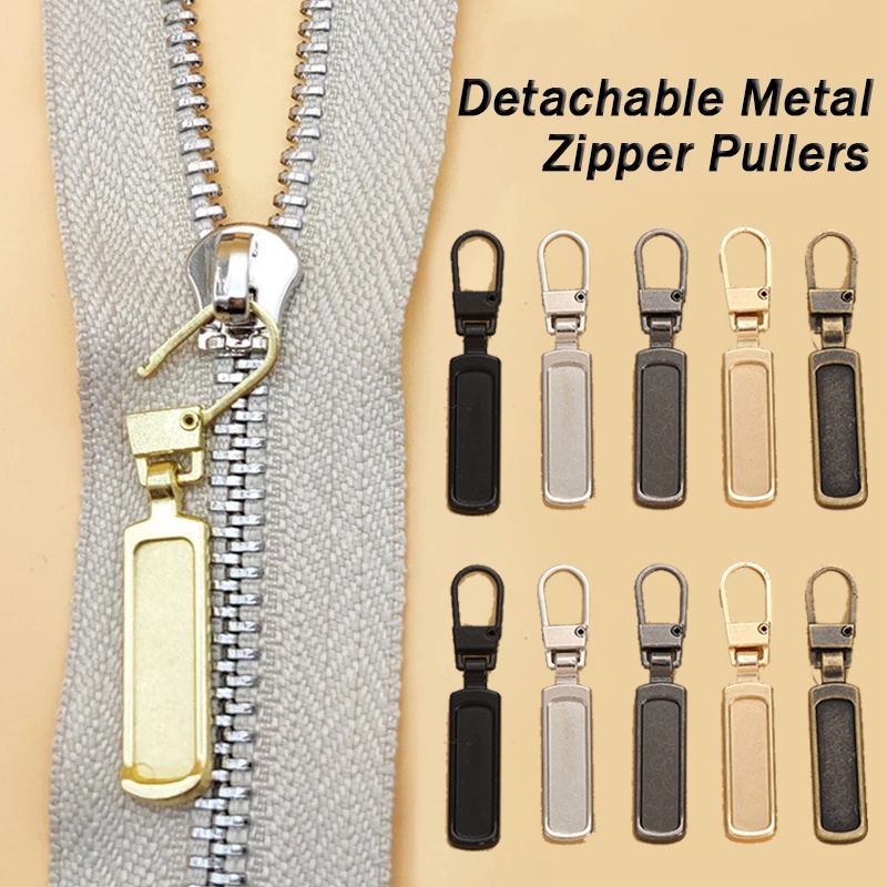 Zipper Pull Tab Zipper Pullers Replacement Detachable Craft Sewing Diy ...