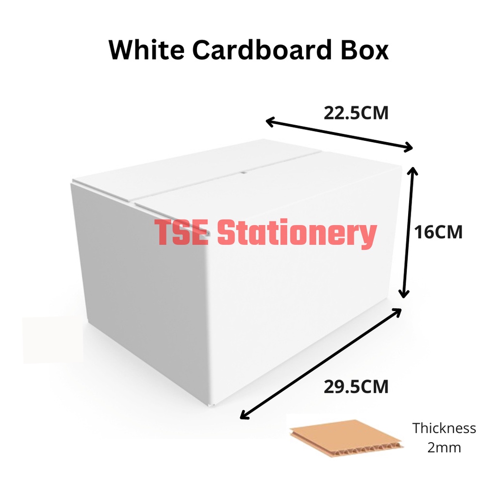 *New* White Packaging Box Carton Box Packing Box Paper Boxes Kotak ...
