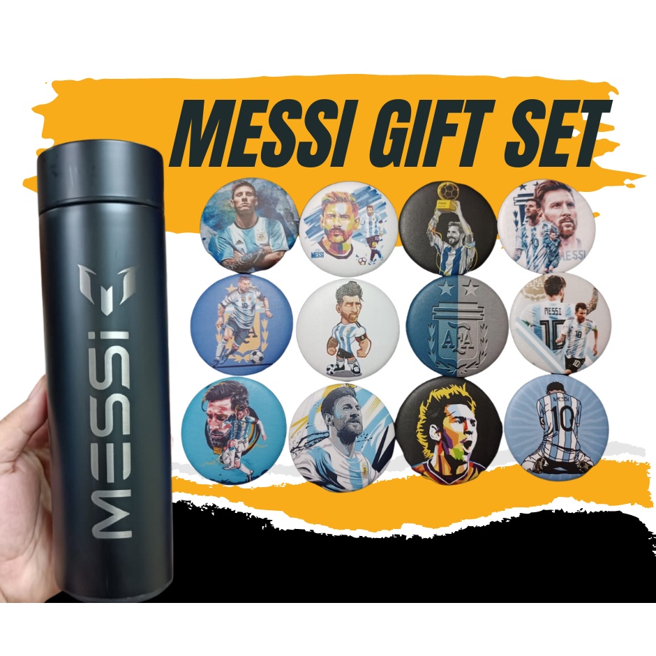 (MESSI Fan Official Gift) MESSI SET LIMITED EDITION (Thermos + 12 ...