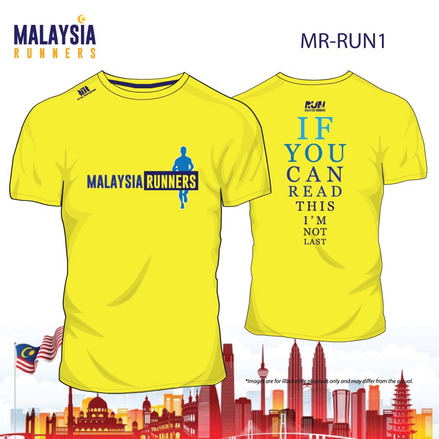 Malaysia Runners Short Sleeve Run1 Merchandise Shirt - Without Collar ...
