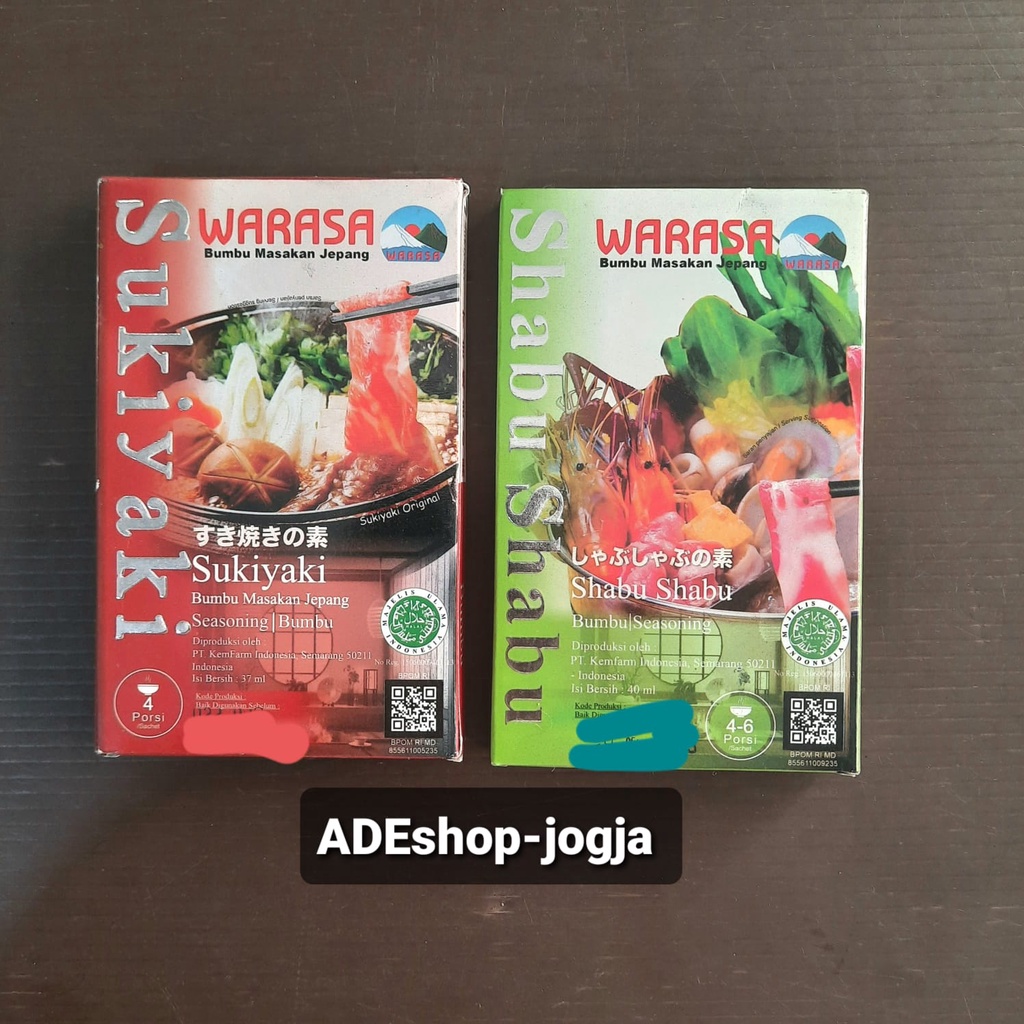 Warasa Japanese sukiyaki seasoning halal non msg hot pot hotpot shabu ...