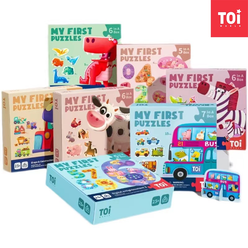 ⚡️Toi Puzzles My First Puzzles Double-Sided Floor Puzzle Age 2+ Baby ...