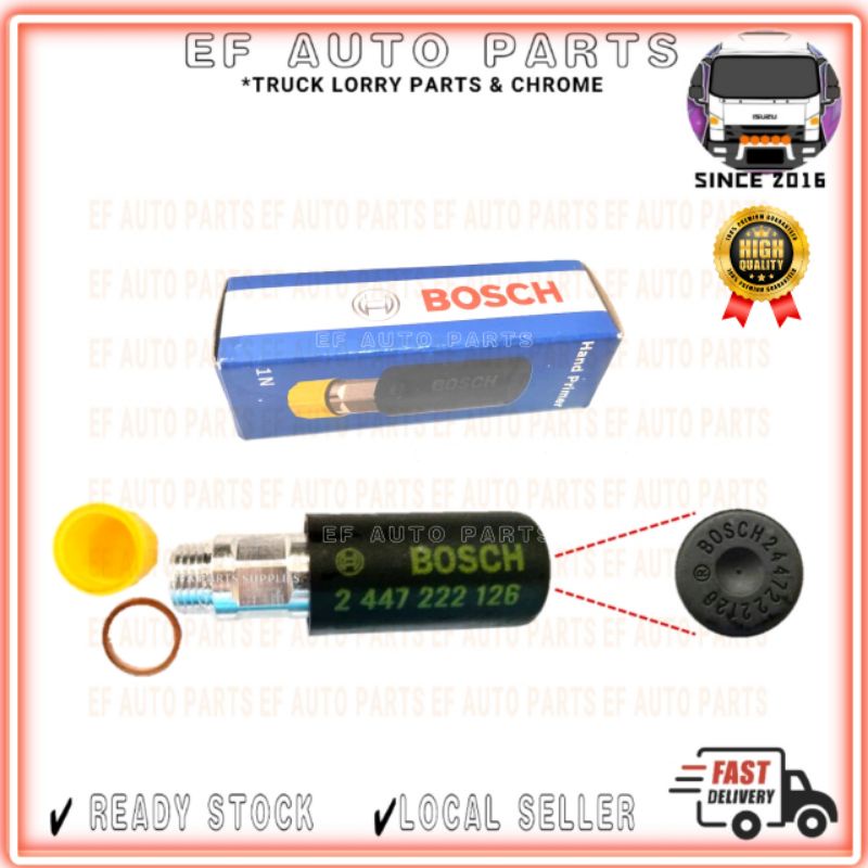 BOSCH UNIVERSAL AC HAND PUMP HAND PRIMER DIESEL 2447222126 2447010038 ...