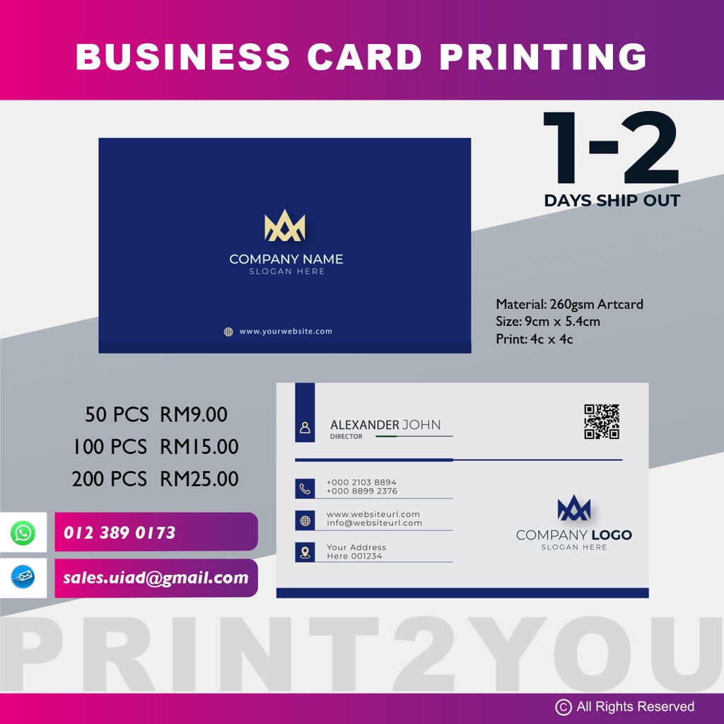 DIGITAL PRINT SERVICE| BUSINESS CARD | NAME CRAD | 印刷名片 | MEMBER CARD ...
