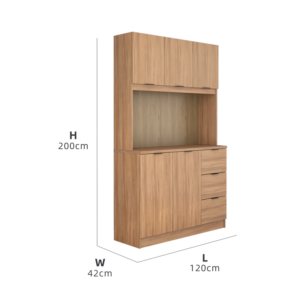 [FREE Shipping] KitchenZ Riley Melamine Kitchen Cabinet Kitchen Storage ...