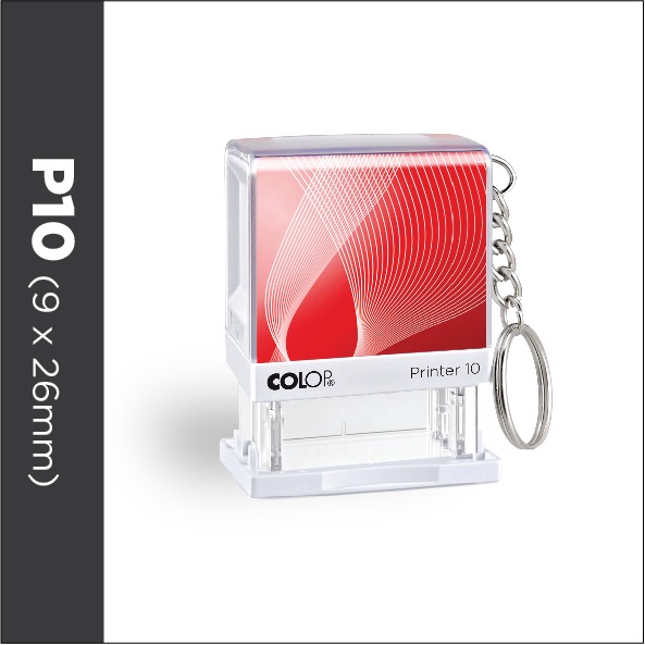 SAME DAY POS * Rubber Stamp * COLOP Printer Line Self-Inking Stamp P10 (Keychain & Cover ...