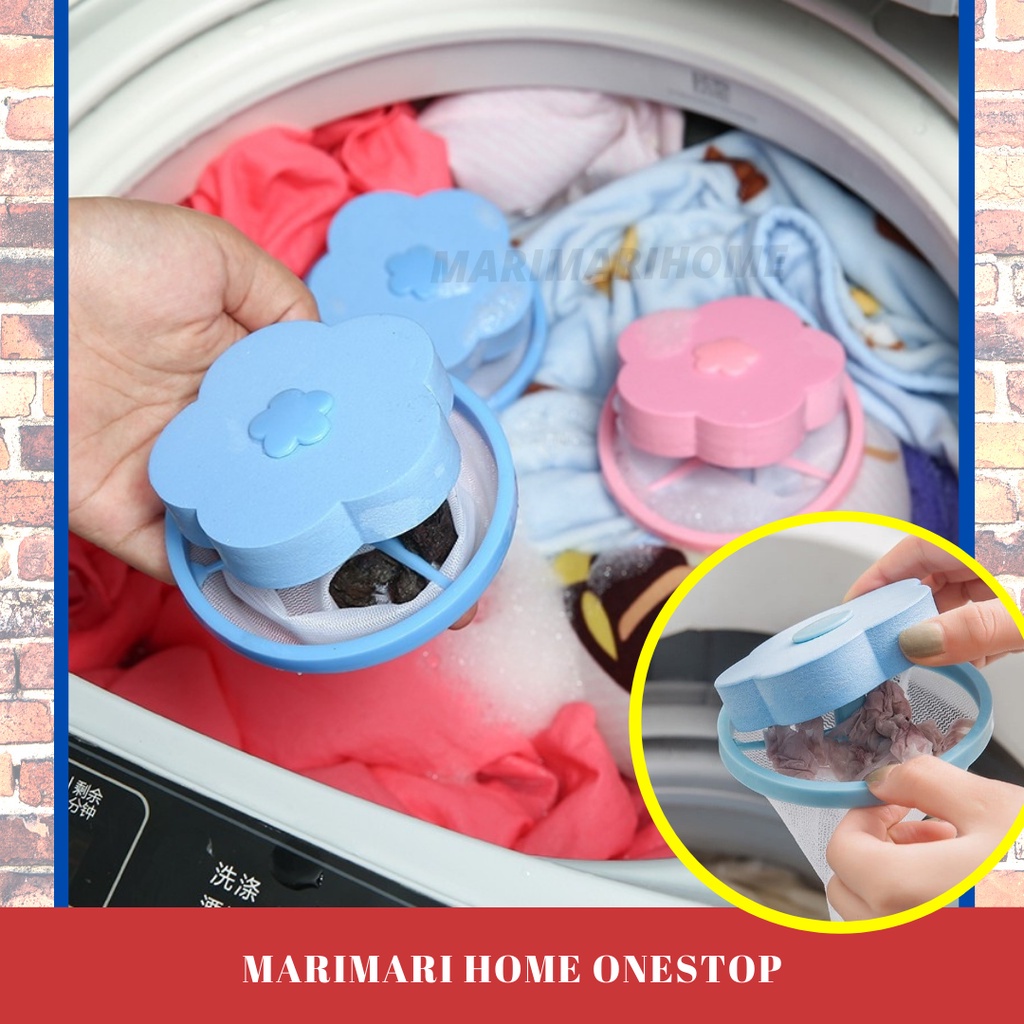 Flower Type Washing Machine Float Filter Bag Floating Filter Hair ...