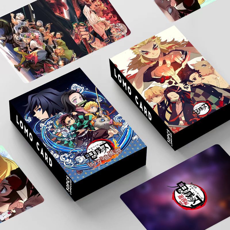 Demon Slayer Photocard Anime Kimetsu No Yaiba Double-sided Color ...