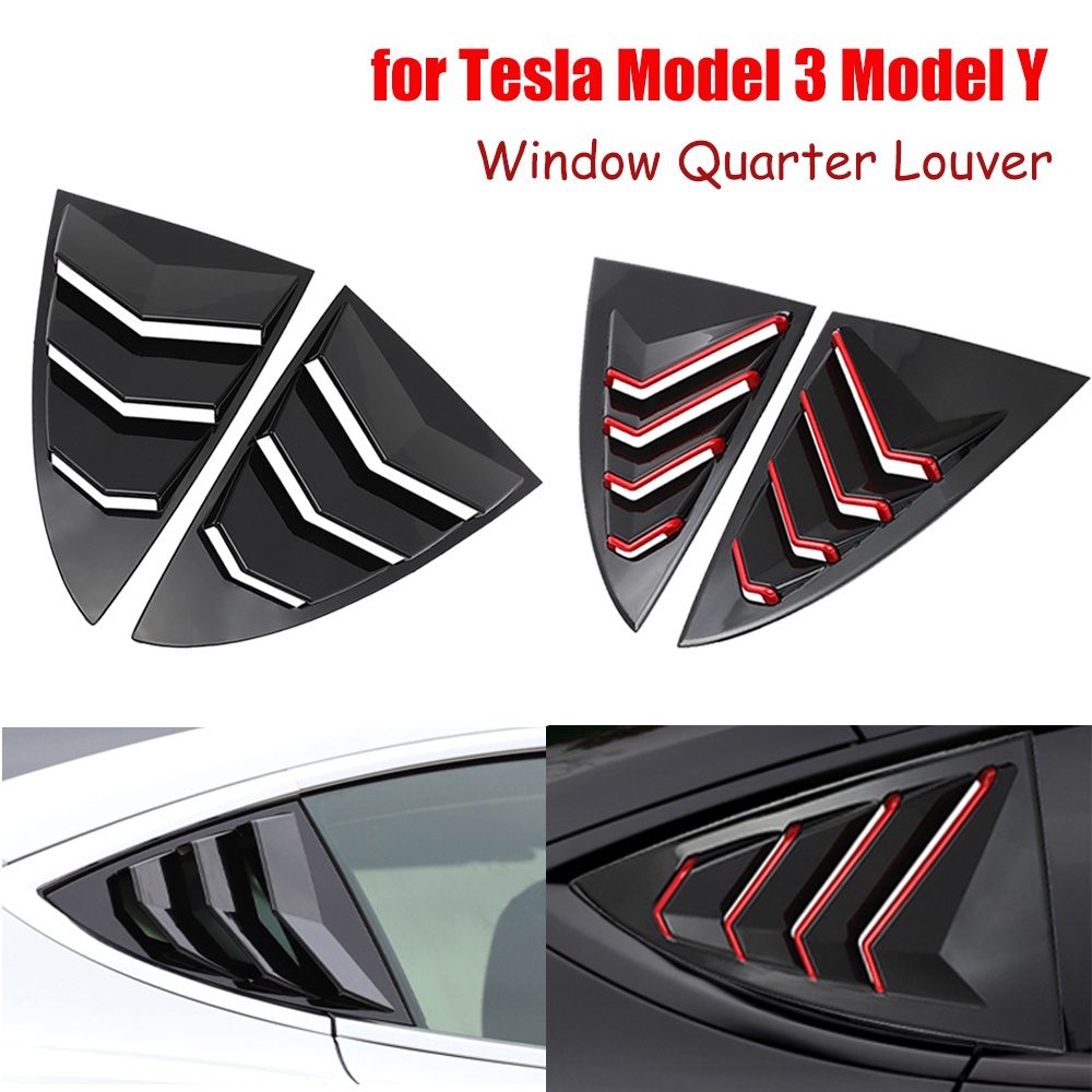 Car Rear Triangle Window Sunshade Window Shades for Tesla Model 3 Model ...