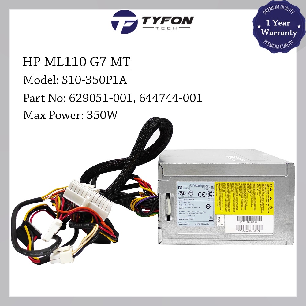 HP ProLiant ML310e G8 V2 ML110 G7 MT Power Supply PSU 350W DPS-350AB ...