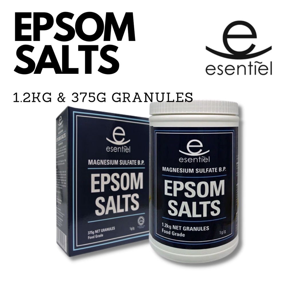 ESENTIEL Epsom Salts (Magnesium Sulfate B.P) 1.2Kg / 375g | Shopee Malaysia