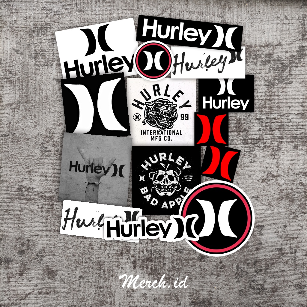 Hurley brand distro Sticker/Sticker Pack | Shopee Malaysia