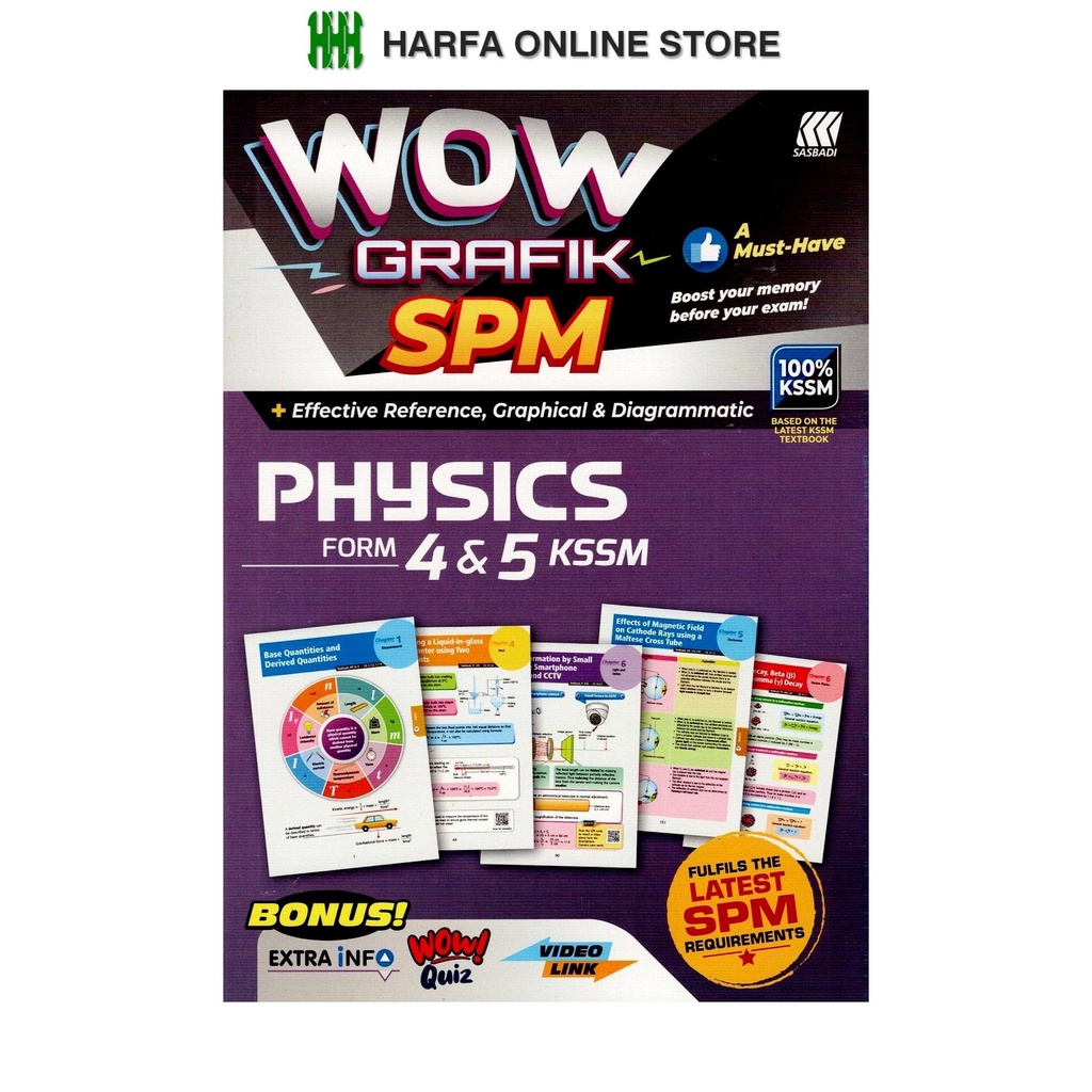 Buku Rujukan Tingkatan 4 & 5 : Wow Grafik Spm Physics Tingkatan 4 & 5 Kssm | Shopee Malaysia