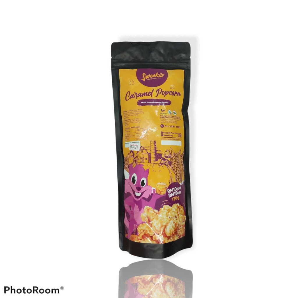 [OFFICIAL HQ] Popcorn Karamel/Caramel Sweekiz 130gm M fully coated ...