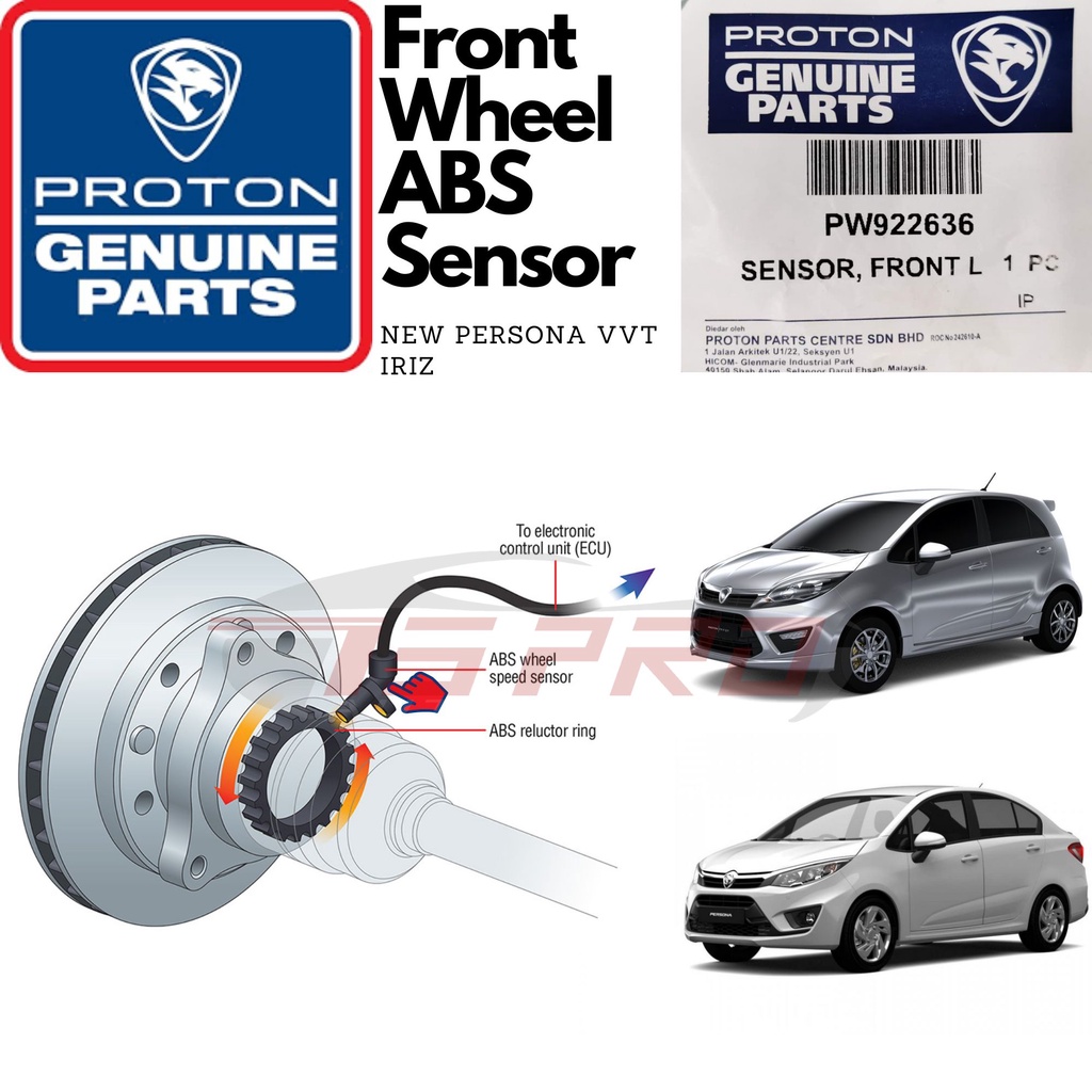 Proton Iriz New Persona VVT Genuine Front (Left & Right same use) Wheel ...