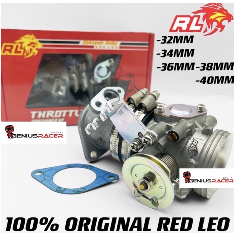 REDLEO RED LEO RACING DUAL INJECTOR OVAL THROTTLE BODY Y15ZR V1 / V2 ...