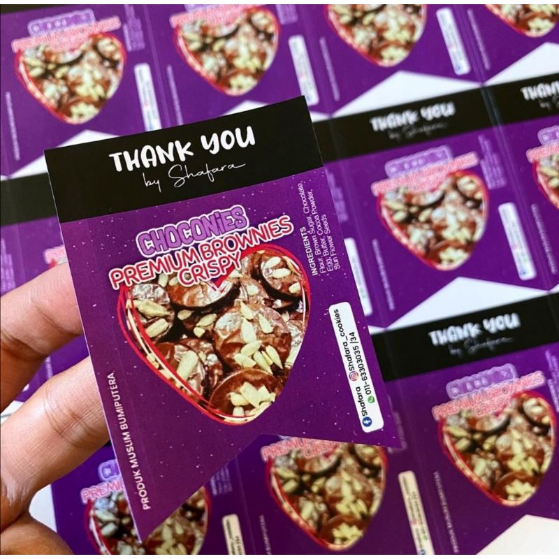 Mirrorcoat Sticker - Sticker Produk Label Kuih Raya Sticker Makanan ...