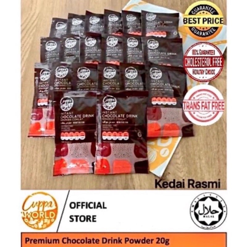 Cuppa Instant Premium Chocolate Powder (50 sachets x 20g) New ...