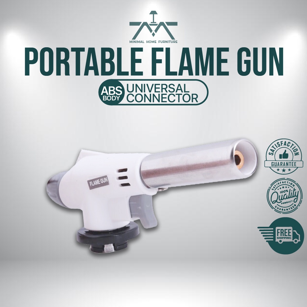 Flame Gun Butane Gas Torch Gun Camping Gas Fire Torch Burner Blow Torch Fire Gun Butane Gas ...