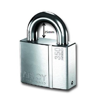 ABLOY PL350 HARDENED STEEL PADLOCK IN PROFILE KEY (SHORT/LONG SHACKLE ...