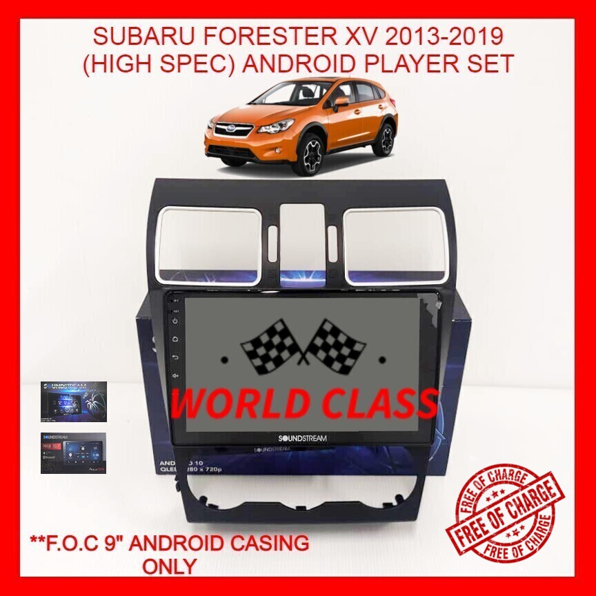 SUBARU FORESTER XV 2013-2019 (HIGH SPEC) 9" SOUNDSTREAM ANDROID IPS ...