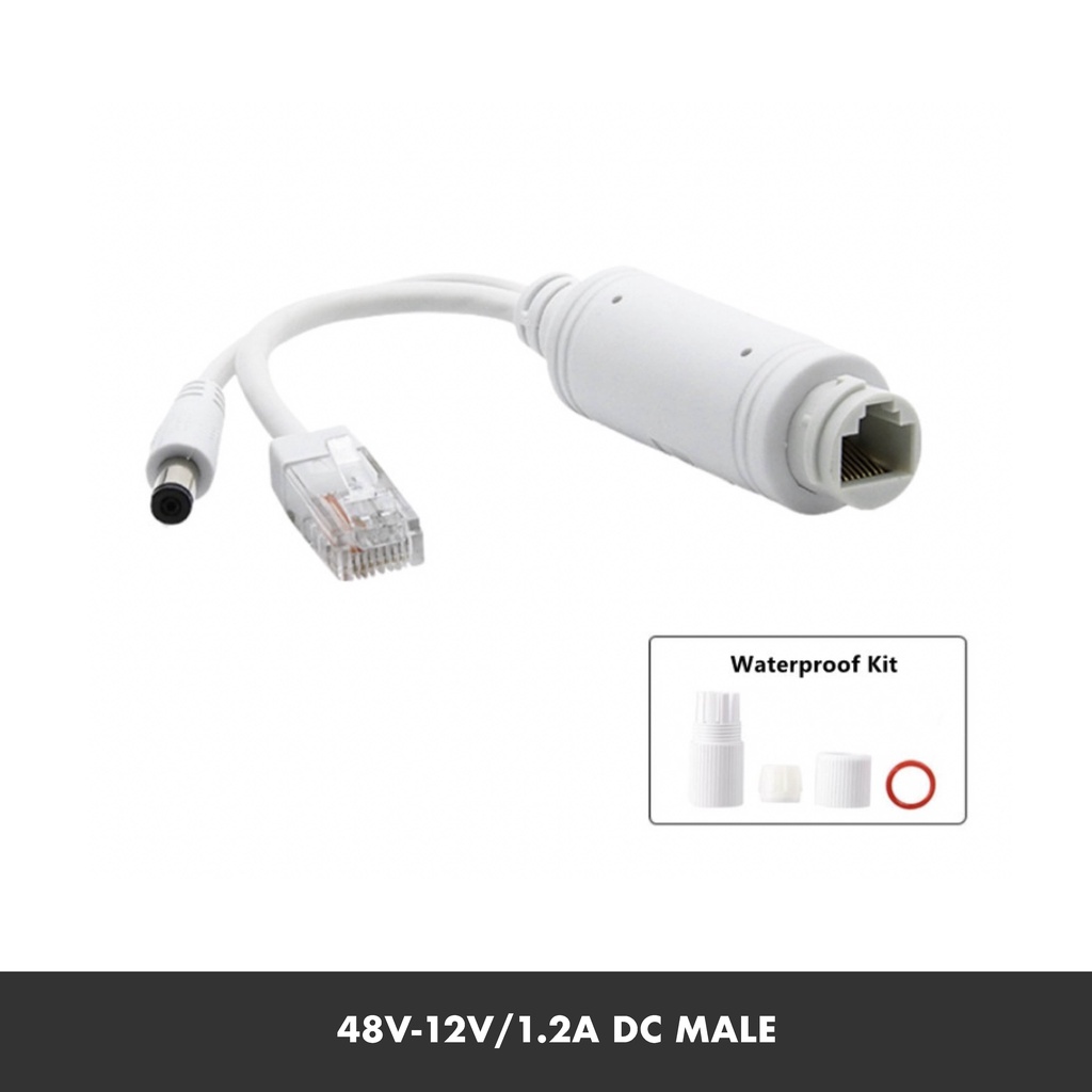 PoE Splitter 48V to 5V/12V Power Over Ethernet Adapter Active Micro USB ...