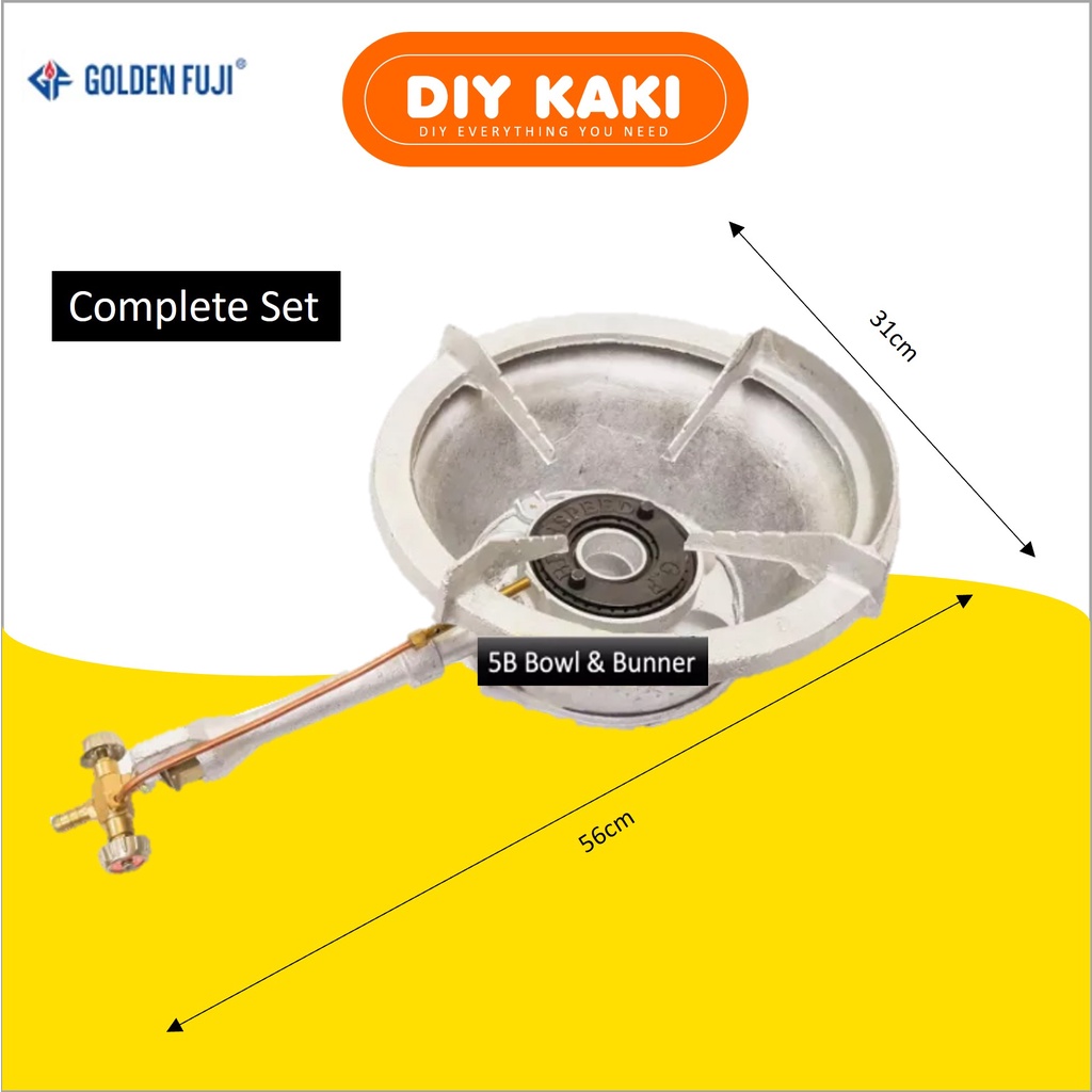Golden Fuji High Quality 5B Bowl And Burner Gas Stove Complete Set ...