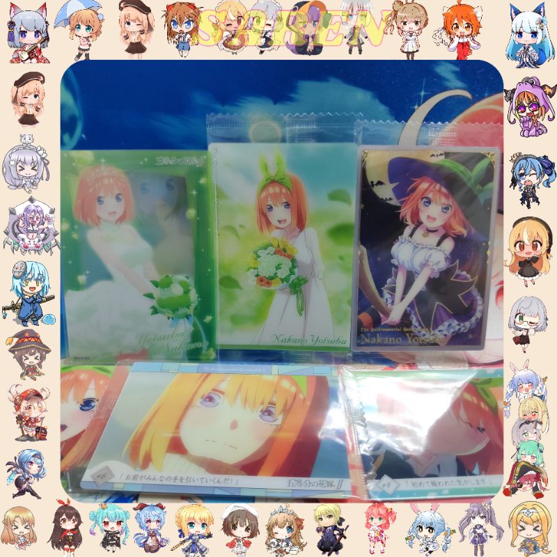 Bandai The Quintessential Quintuplets Nakano Yotsuba Wafer Card ...