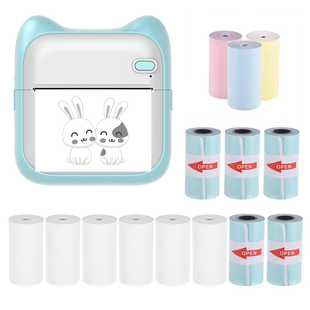 Mini Pocket Photo Printer Portable Thermal Printing Machine 203dpi ...