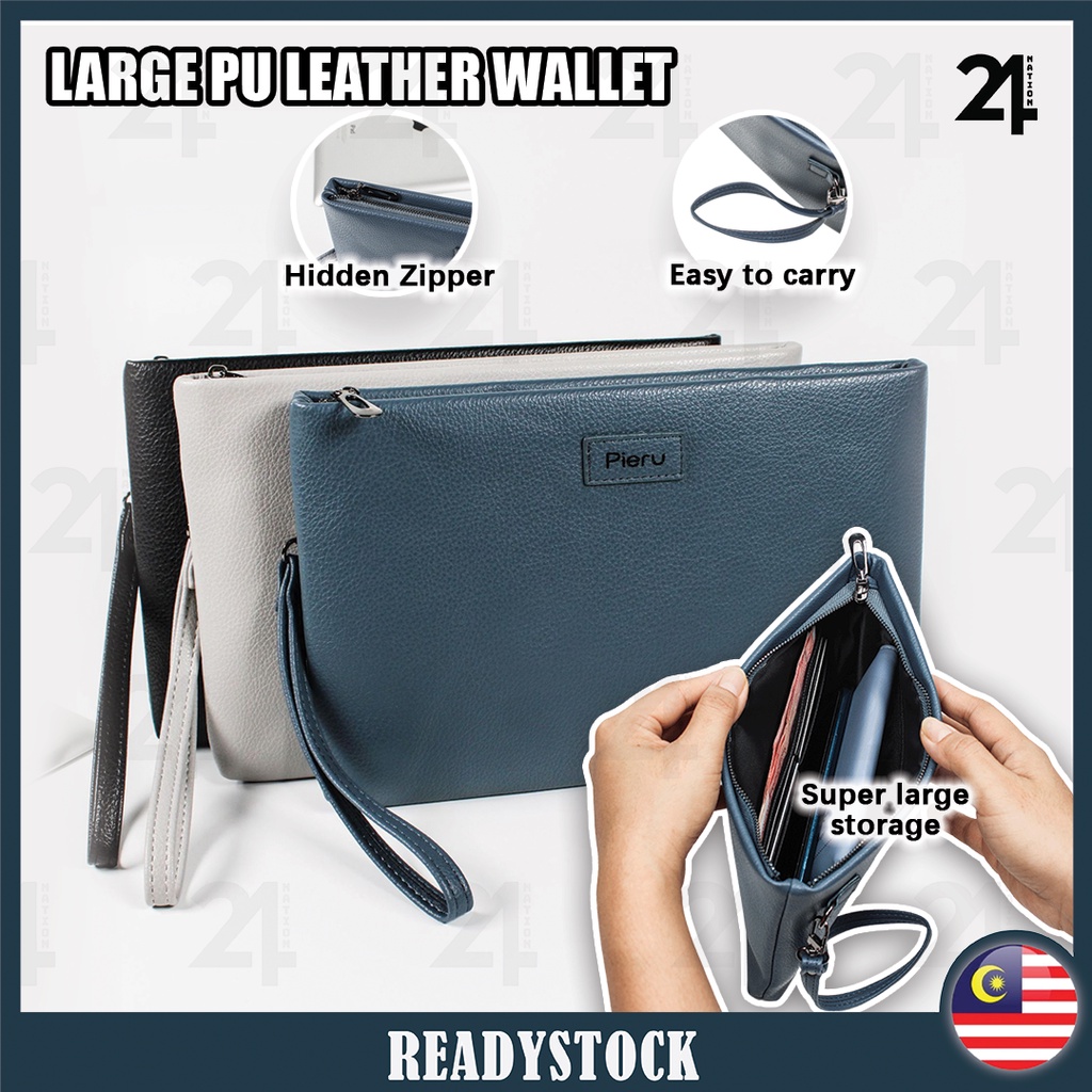 W08 Unisex Slim PU Leather Card Holder Wallet Purse Clutch PU Fashion ...