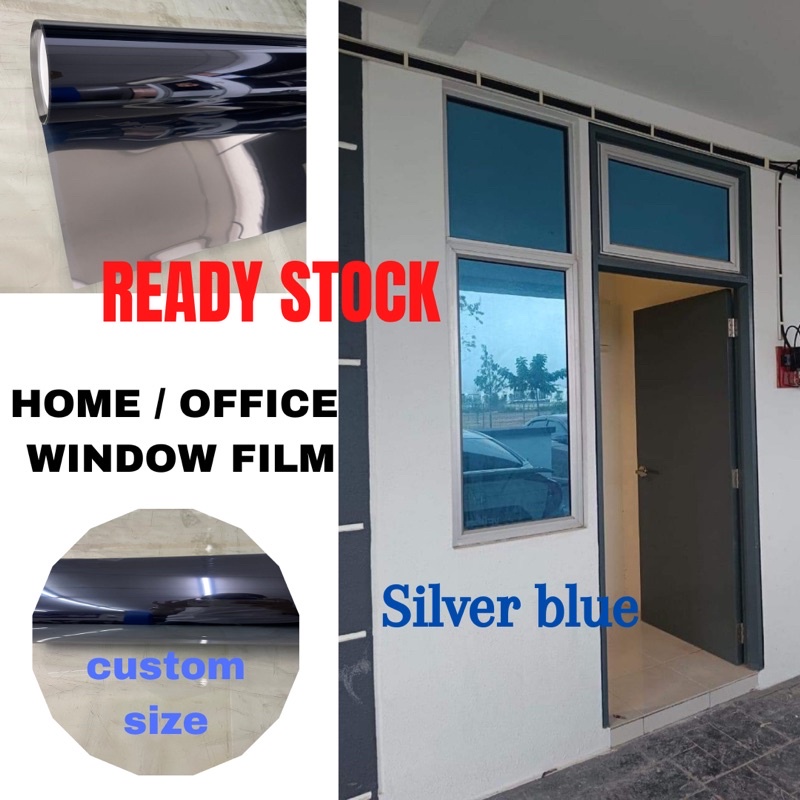 Tinted Silver Blue/ Tinted Rumah/ Tinted Building/ Tinted window/ Film ...