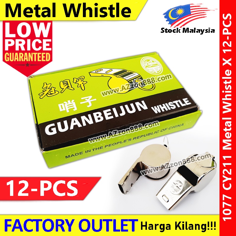 【12-PCS】 Champion Metal Whistle Besi Wisel 铁口消 #CY211 #1077 #Guanbeijun ...