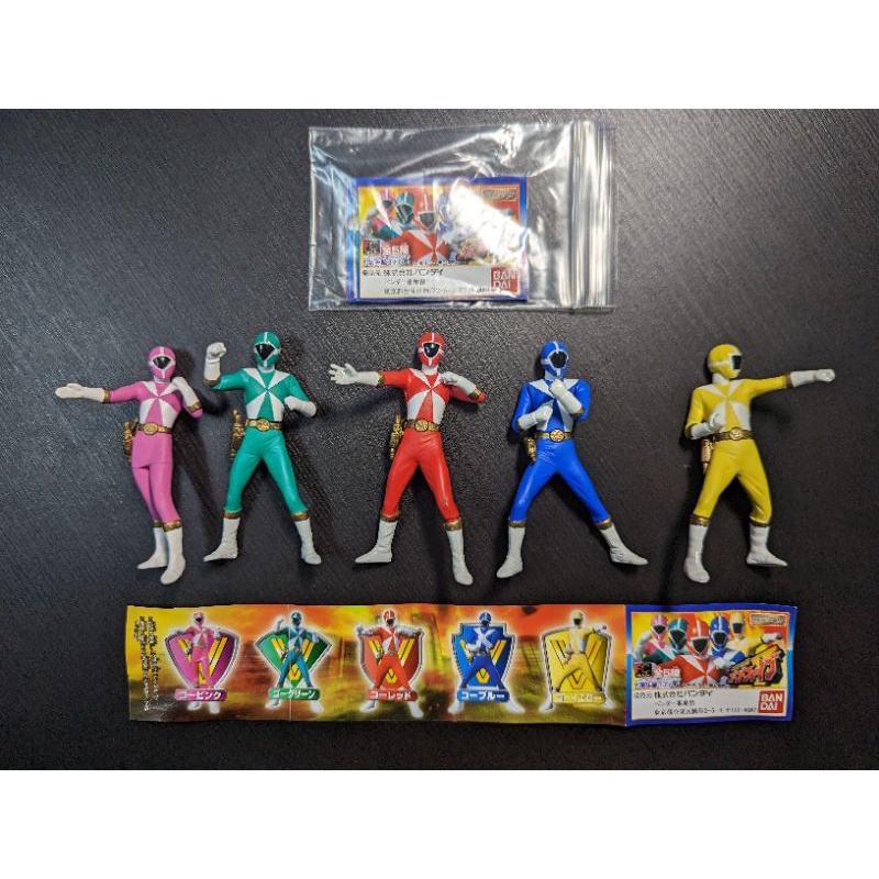 BANDAI GASHAPON HG Super Sentai Kyukyu Sentai GoGoFive Complete Set NEW ...