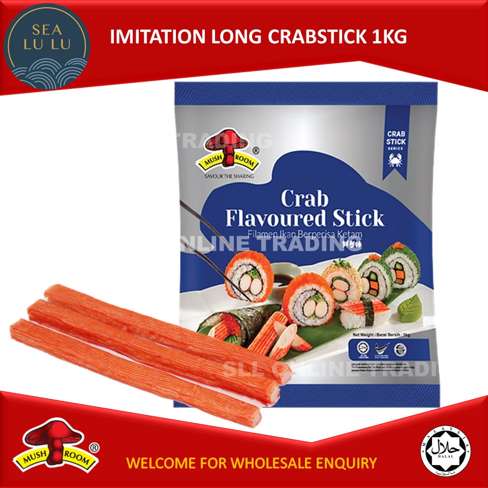 QL MUSHROOM 蟹柳 1KG QL MUSHROOM IMITATION CRABSTICK 1KG [火锅必备] ⚠️ KLANG ...