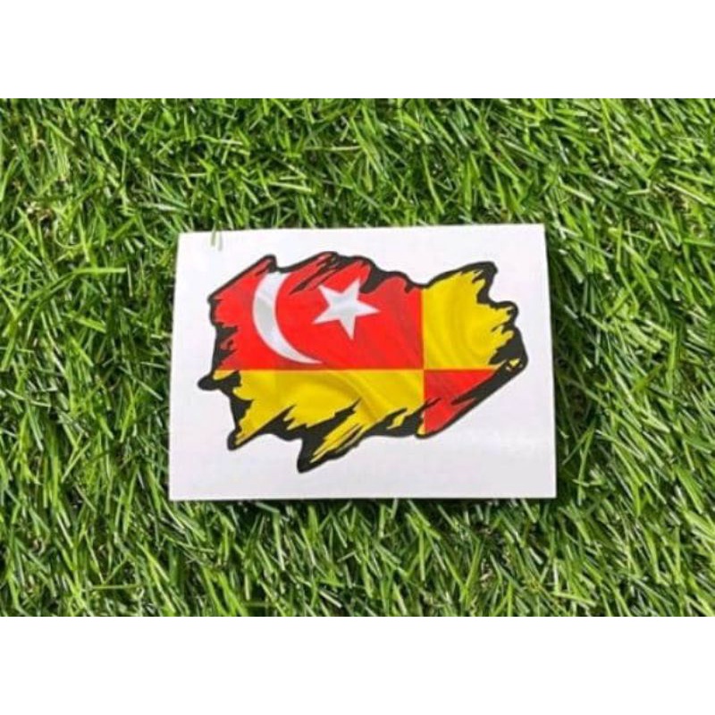 VIRAL 🔥 Sticker Flag Negeri Bendera Negara State Stiker Japan Kelantan ...