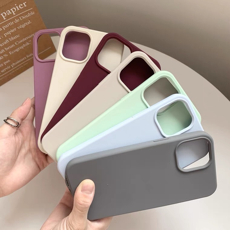 Black currant silicone soft case for iphone 15 14 13 12 11 Pro Max Soft ...