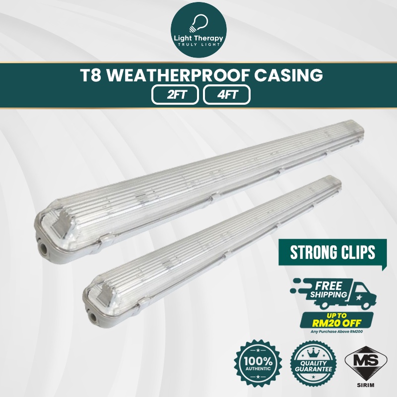2ft 4ft Anti Corrosive Weatherproof Waterproof T8 LED Single Cover ...