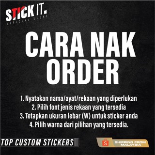 [TOP] RM1.00 CUSTOM PRINT STICKERS / CUTTING STICKERS | Shopee Malaysia