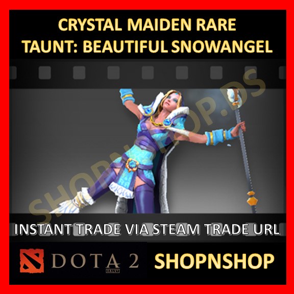 DOTA 2 Crystal Maiden (CM) Rare Taunt: Beautiful Snowangel Compendium ...