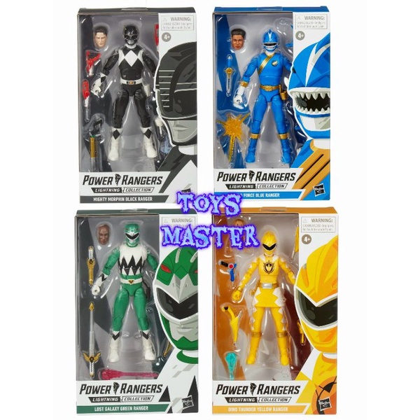 Hasbro Power Rangers Lightning Collection Wave 12 Blue Black Green ...