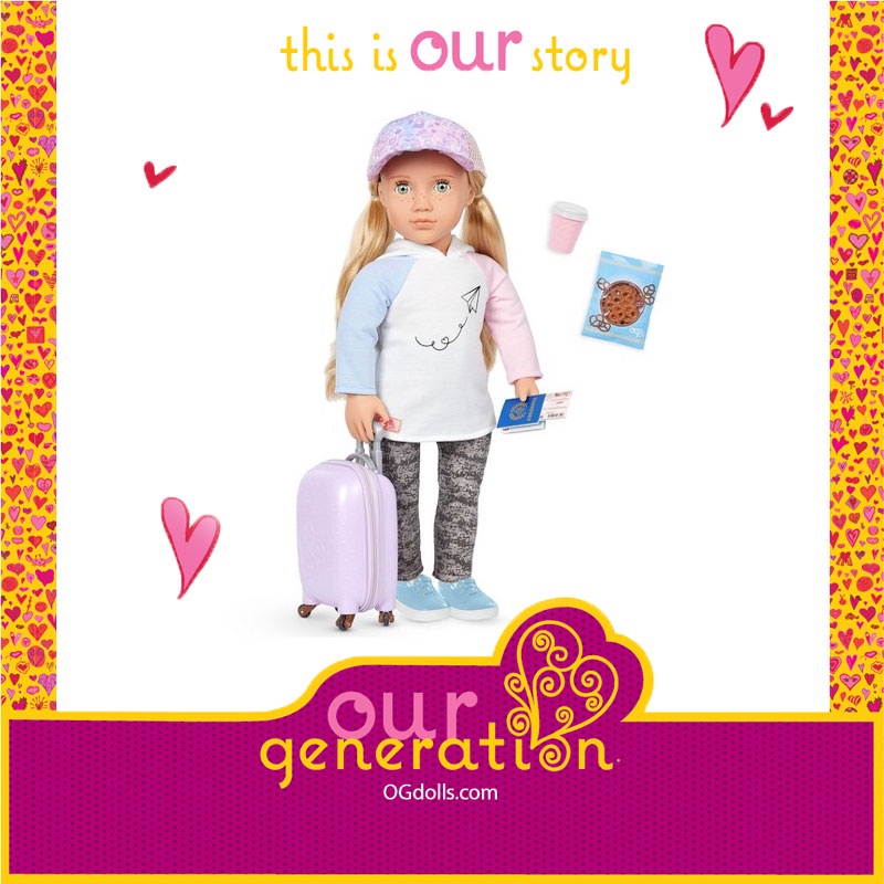 Our Generation 31326 Doll With Carry-On Suitcase And Accessories (Ari ...