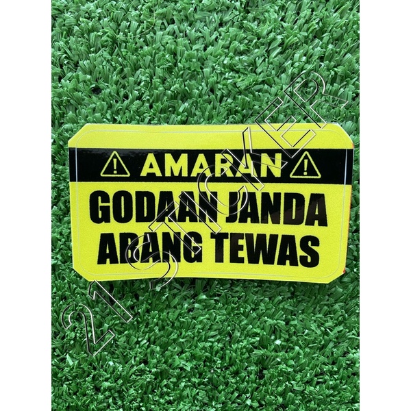 STICKER FANCY AMARAN / WARNING BIASA/CHROME ( READY STOCK ) | Shopee ...