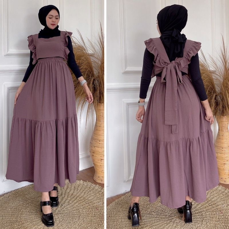 Yola one set/crop set Skirt//muslim dress/crinkle Material/VIRAL ...