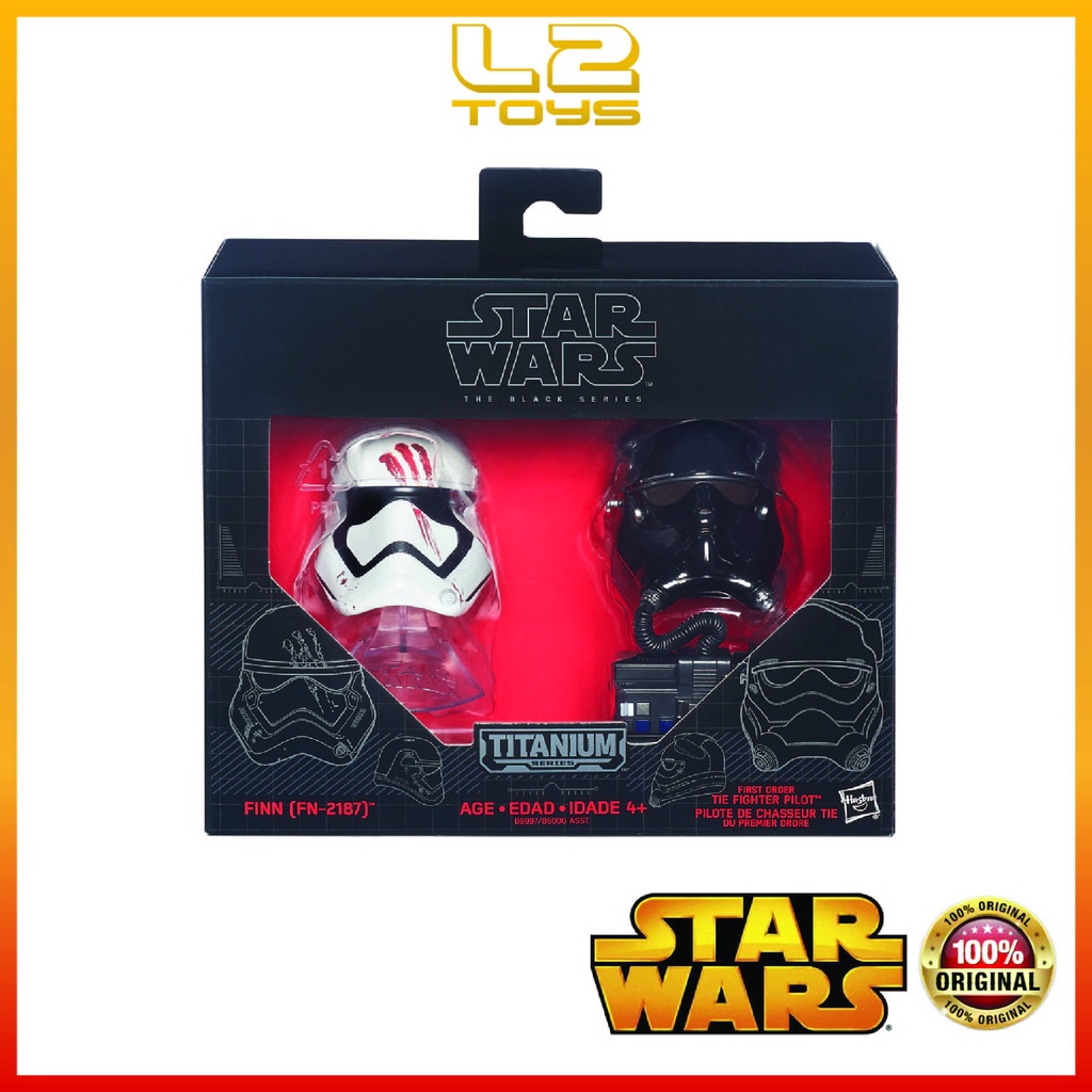 STAR WARS BLACK SERIES TITANIUM SERIES FINN AND FIRST ORDER TIE FIGHTER ...